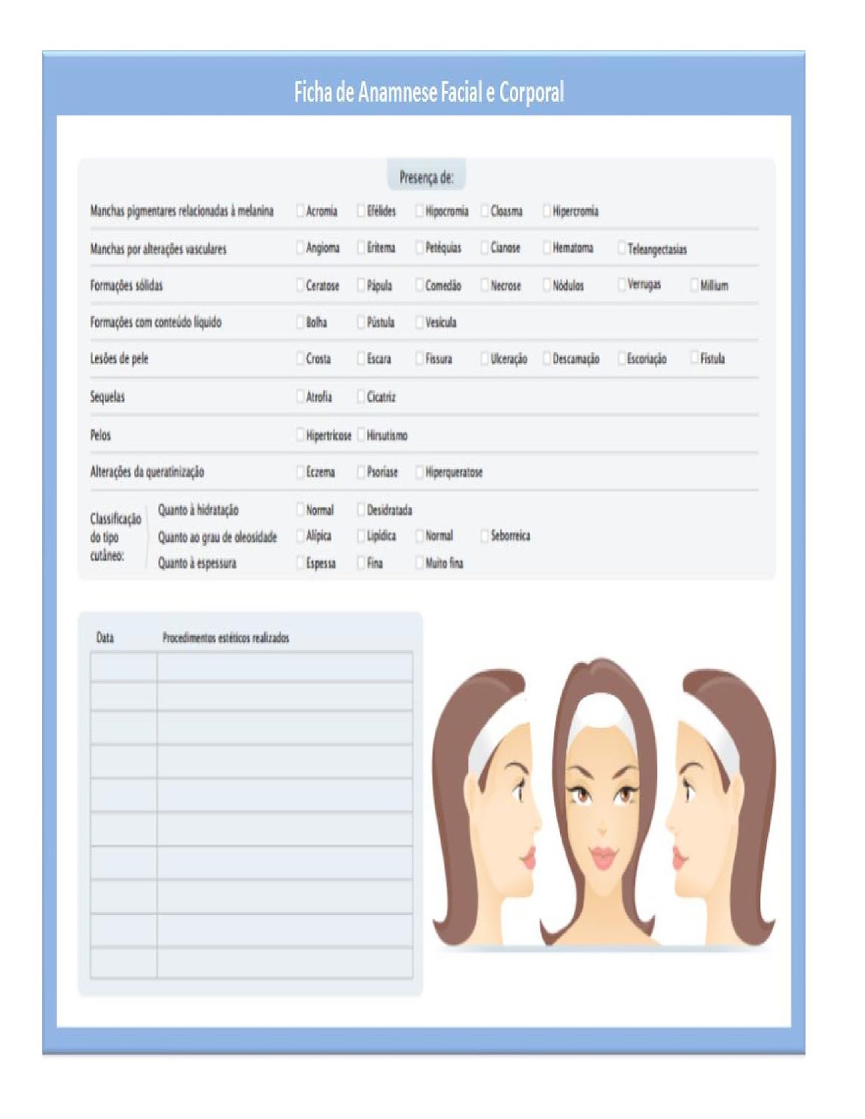 ficha de anamnese facial - wood scribd braxin