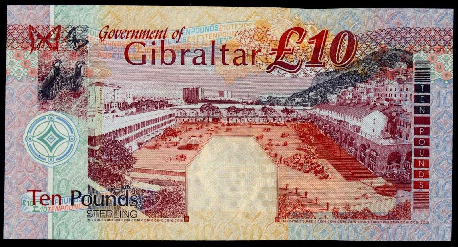 Gibraltar 10 Pounds banknote 2002 Queen Elizabeth II|World Banknotes ...