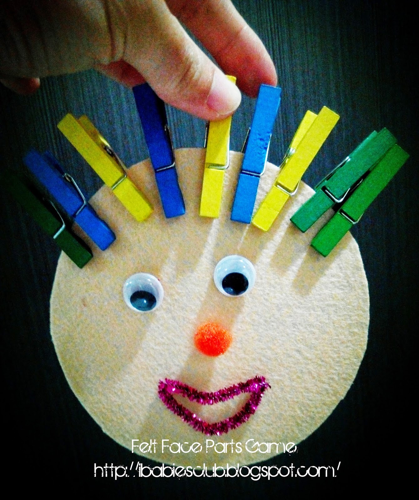 ibabiesclub: Toddler Busy Bags (3) : Felt Face Parts Game