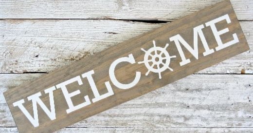 Ways to Say Welcome | Coastal Nautical Welcome Decor Ideas