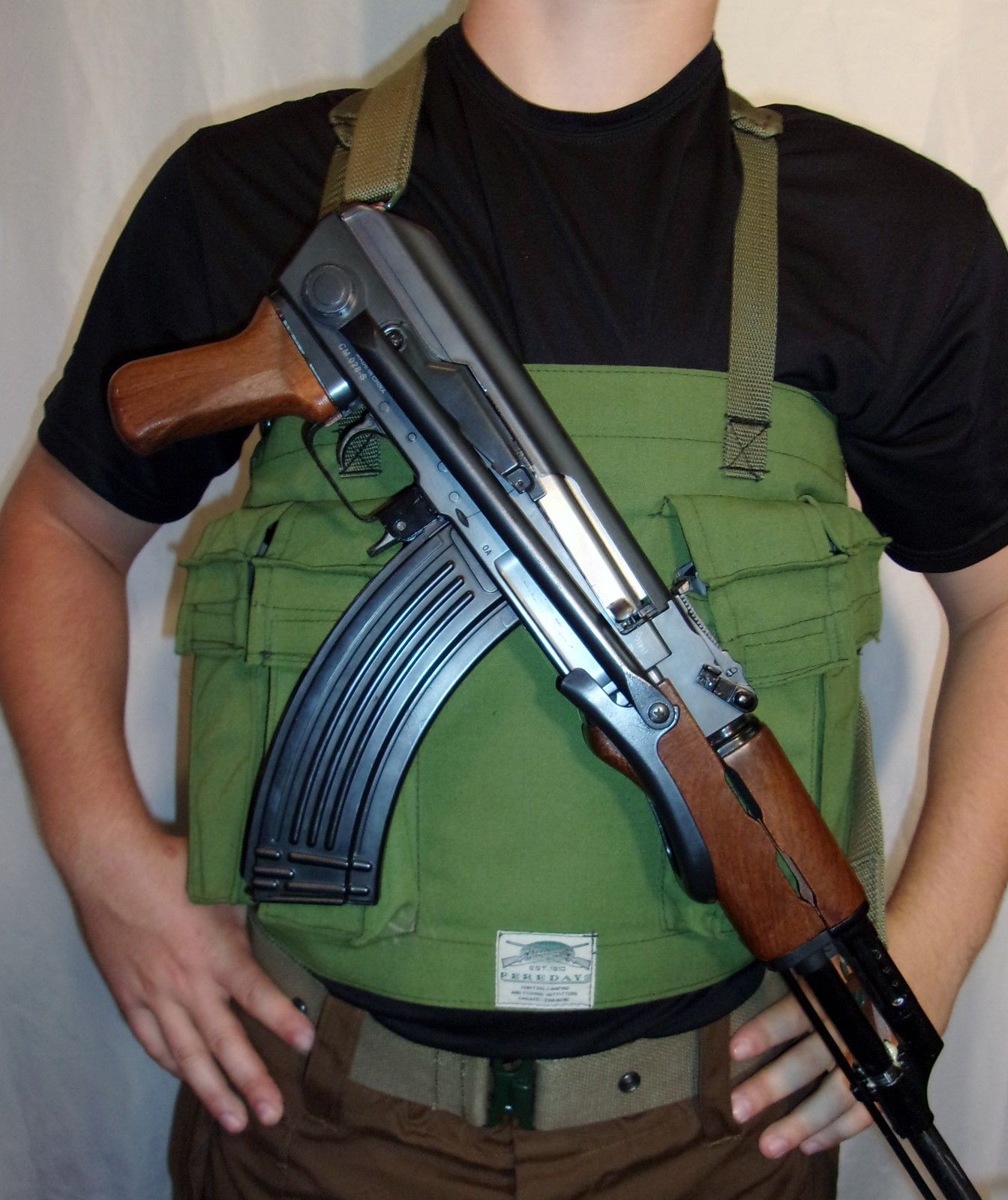 Webbingbabel: Feredays 4-Cell Chest Webbing (AK-Galil-R4) - Rhodesian Style