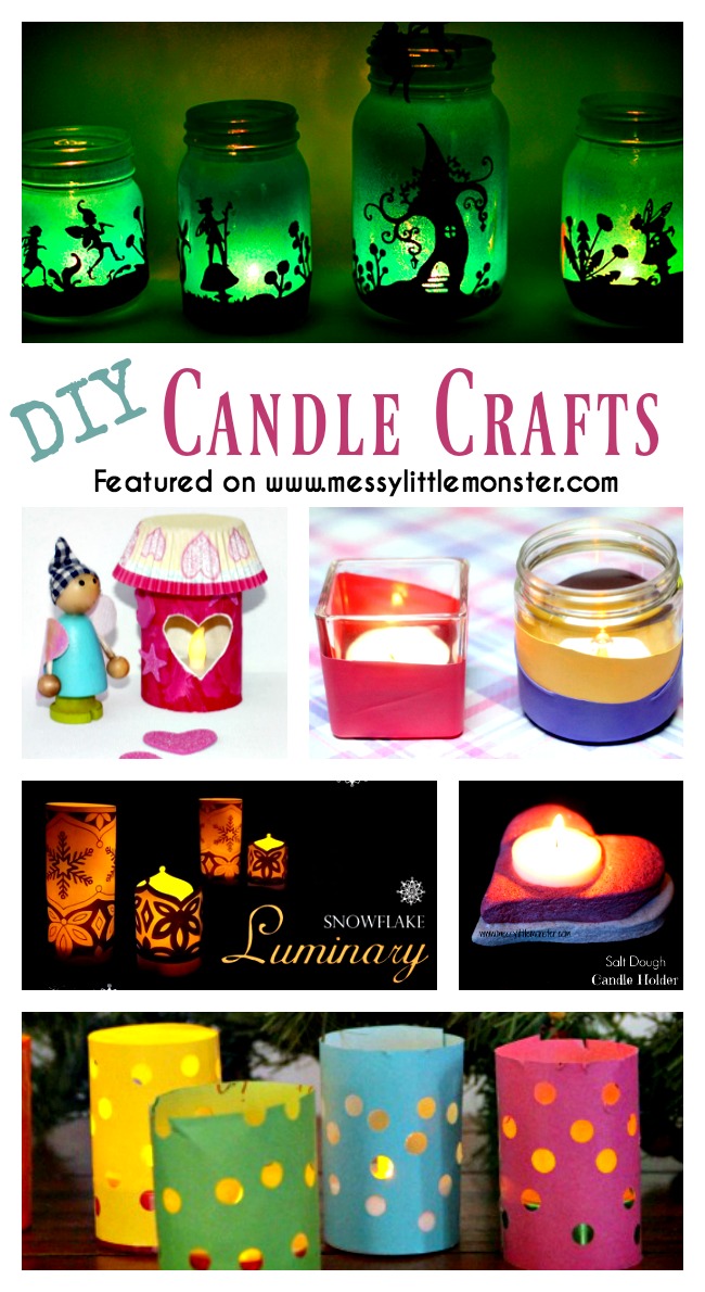 DIY candle, lantern and luminary crafts - Messy Little Monster