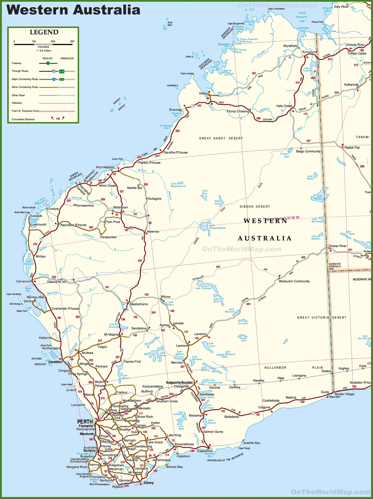 Western Australia Map