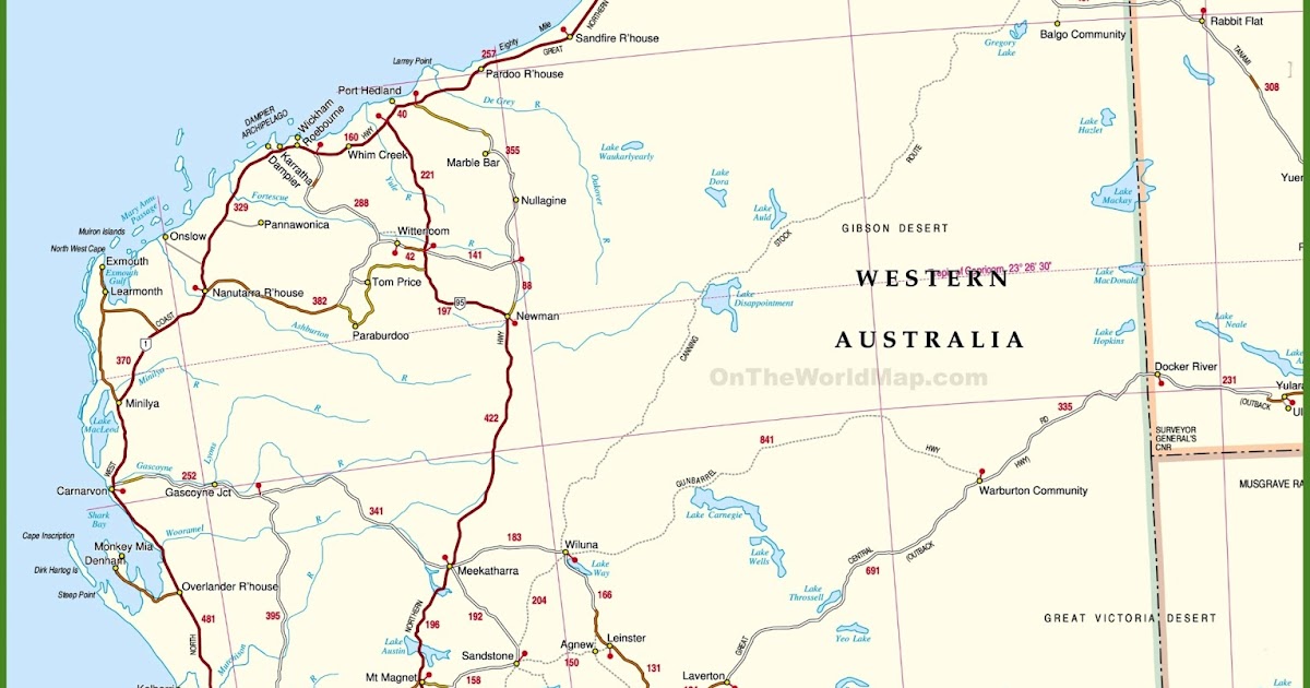 Western Australia Map
