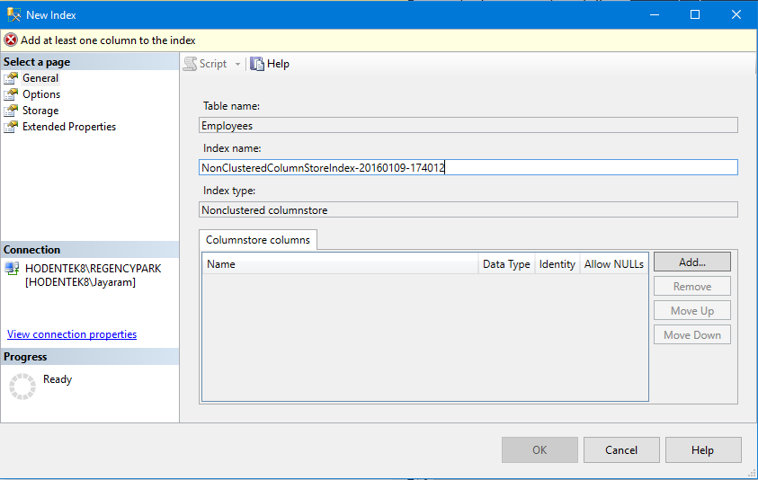 HodentekMSSS: Creating a ColumnStore Index using the SQL Server ...