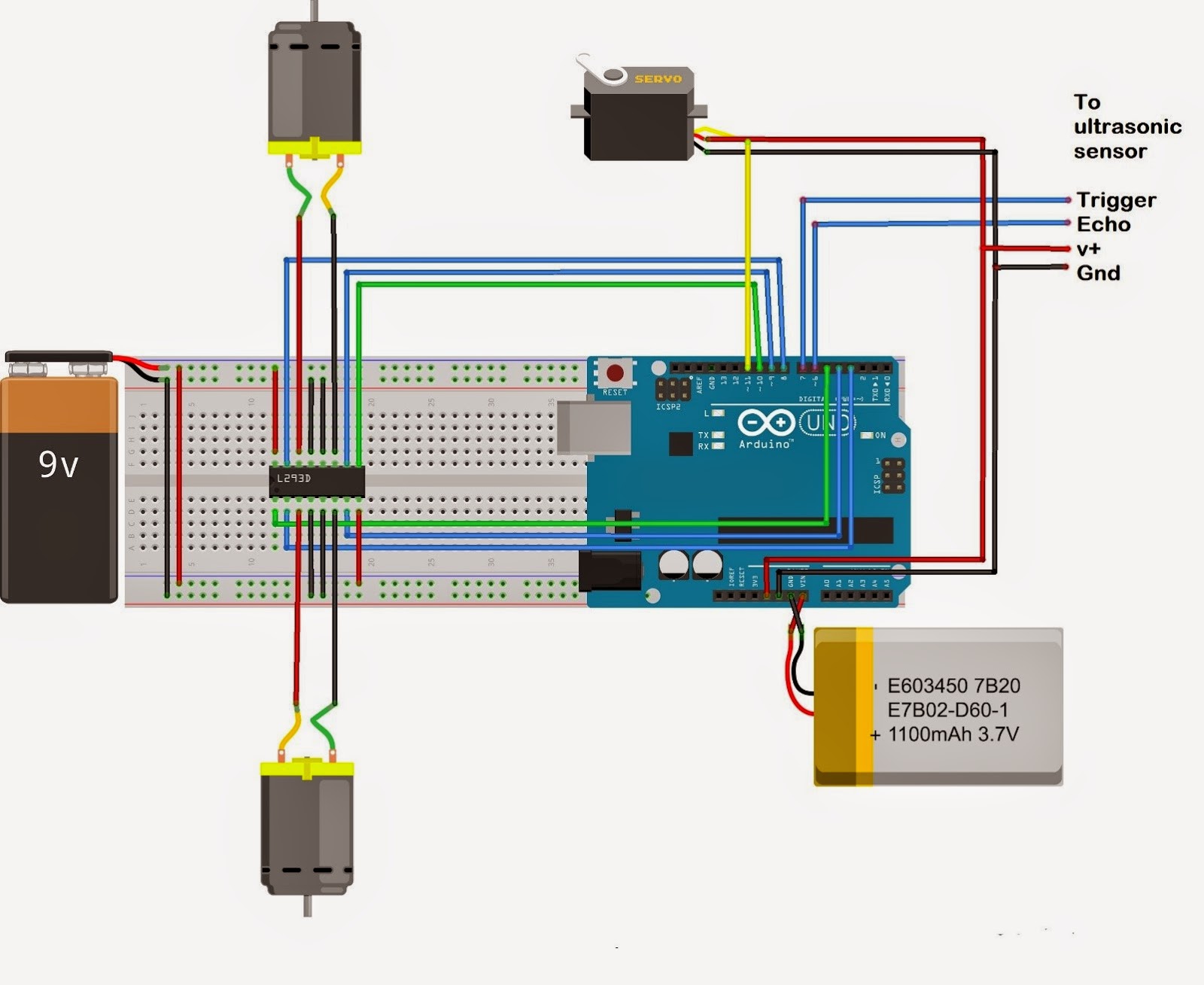 Arduino and Advanced Robotics : Range Finding Autonomous Cat
