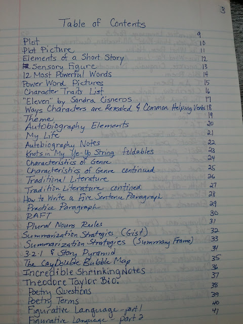 The Middle School Mouth: Interactive Notebooks in Language Arts