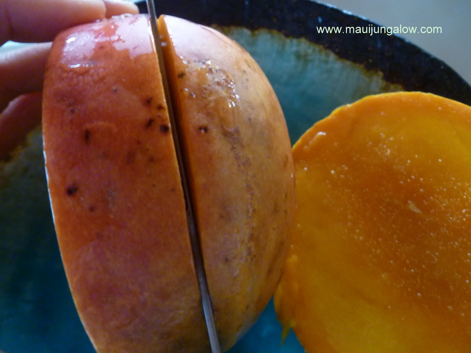 Maui Jungalow: Cutting a Mango