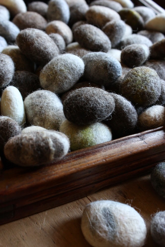 lil fish studios: how to make a solid wool felted stone
