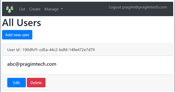 Sql server, .net and c# video tutorial: List all users from asp.net core identity database