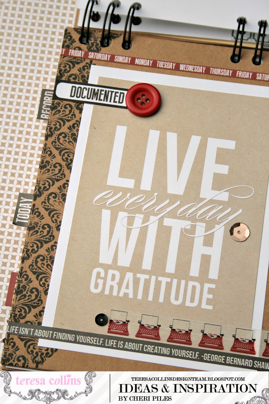 TERESA COLLINS DESIGN TEAM: Monthly Journal Album Book by Cheri Piles ...