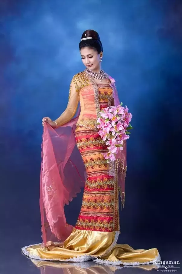 FolkCostume&Embroidery: Burmese Costume and Luntaya Acheik