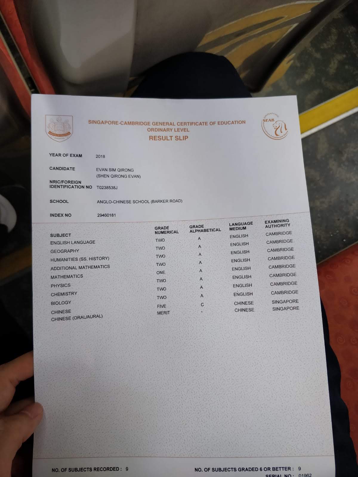 Allumette Tuition Center: O level results 2018 students