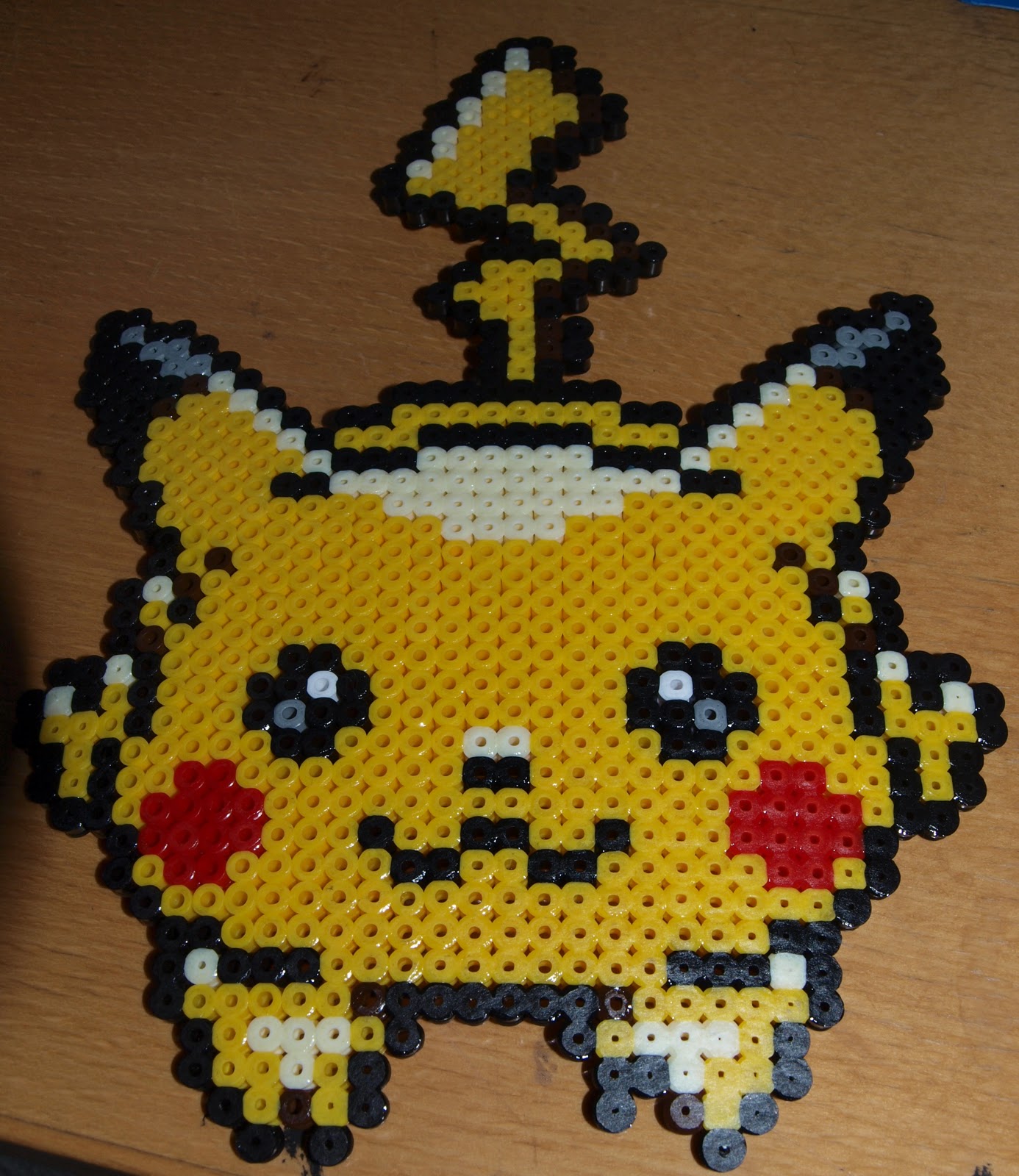 Heart Hama Beads: Pikachu #4