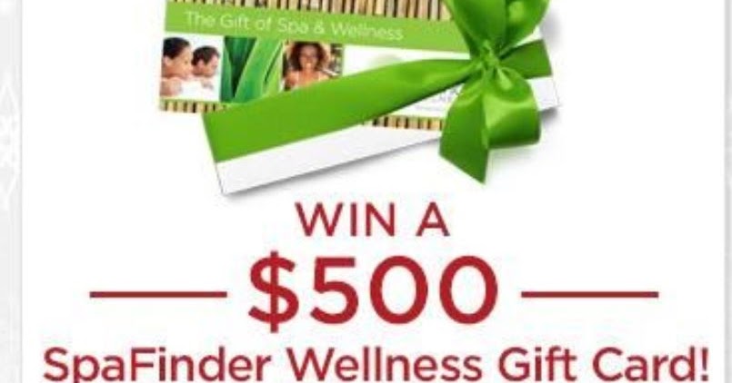 Spa Finder $500 Gift Card Giveaway - 4 Winners. Limit One Entry. Ends ...
