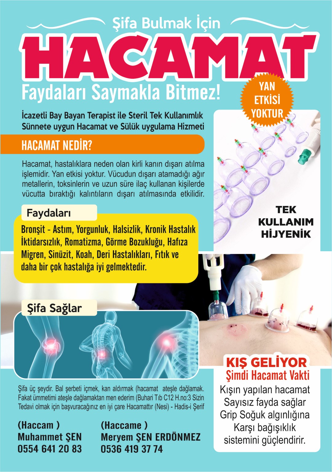 HACAMAT KUPA TERAPİSİ VE SÜLÜK ,HACAMAT BROŞÜR TASARIM ÖRNEKLERİ