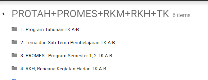 Administrasi PROTA,PROSEM,RKH TK A-B Semester 1 dan 2 2016/2017 rar ...