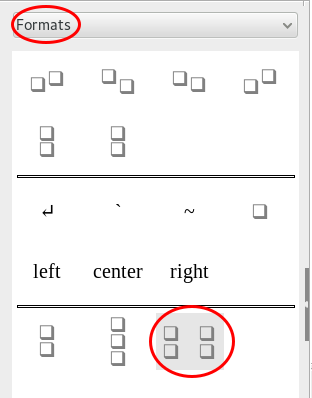 LibreOffice Math: Writing Matrix with Examples