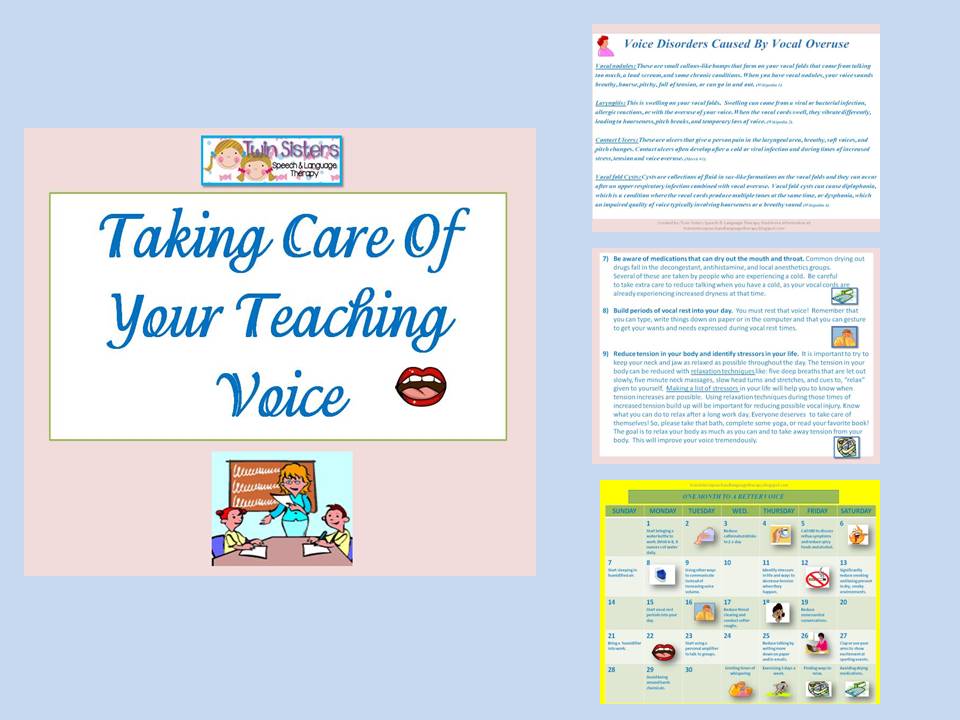 Twin Speech, Language & Literacy LLC: Free Document on How To Take Care ...