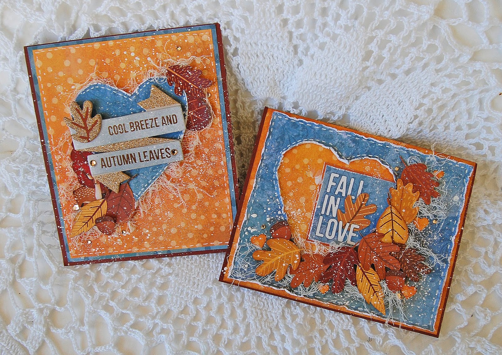 The BoBunny Blog: Cards: Beautifully Brisk Fall Cards with Marilyn