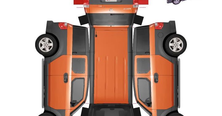 SP. Papel Modelismo: PaperCraft Honda Element