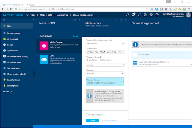 Jan David Narkiewicz (Developer): Azure: Using Media Services to ...