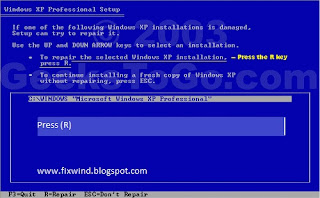 Fix Your Windows Problems: How to repair the Windows XP without format