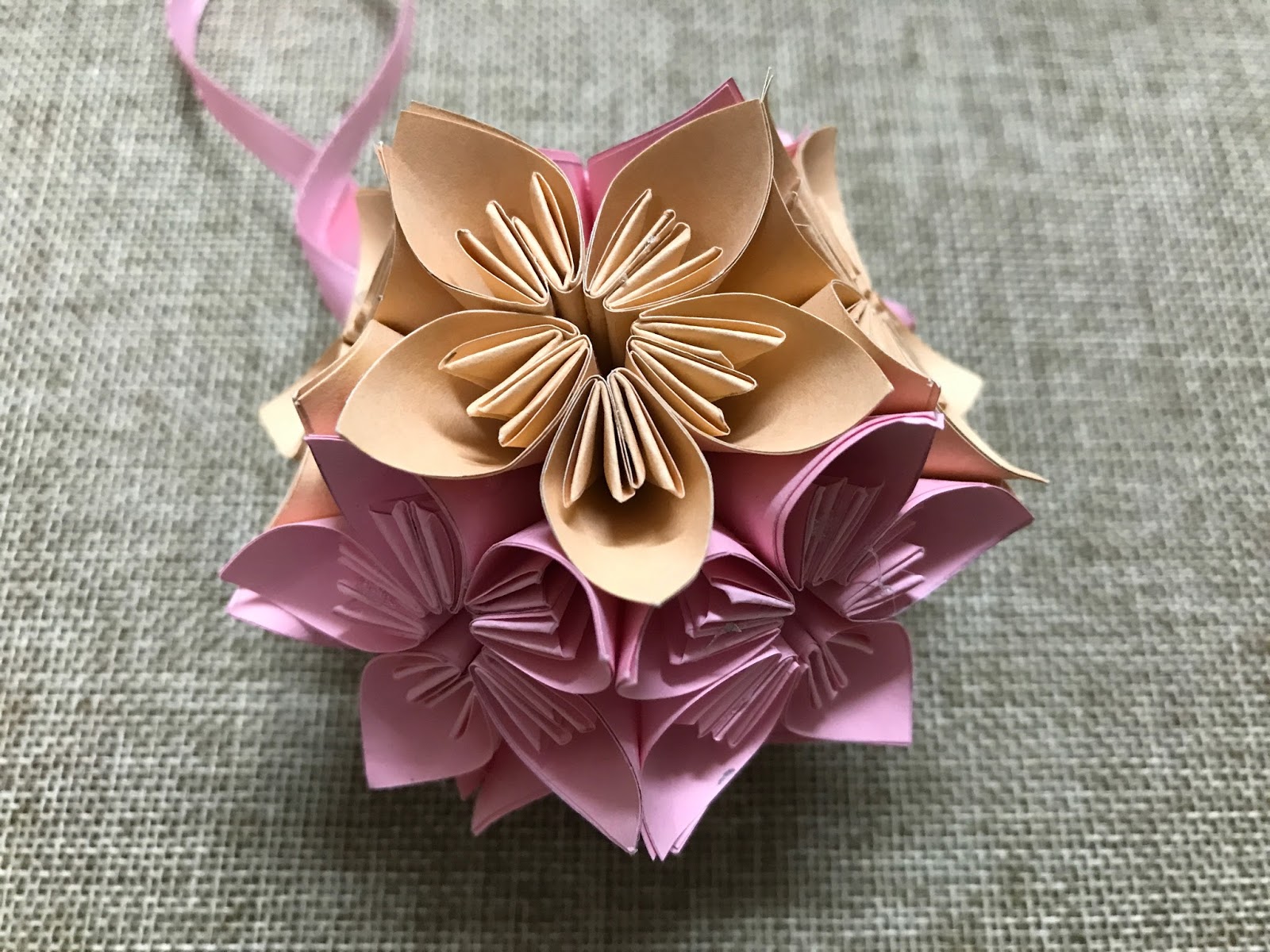 Tutorial #18: Origami Sakura Ball | The Idea King
