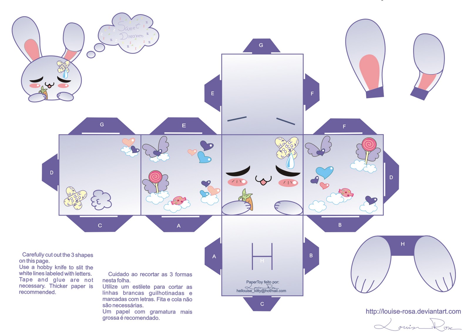 Papercraft edisi Binatang (Format Jpeg tinggal print) - Desain Hidupmu