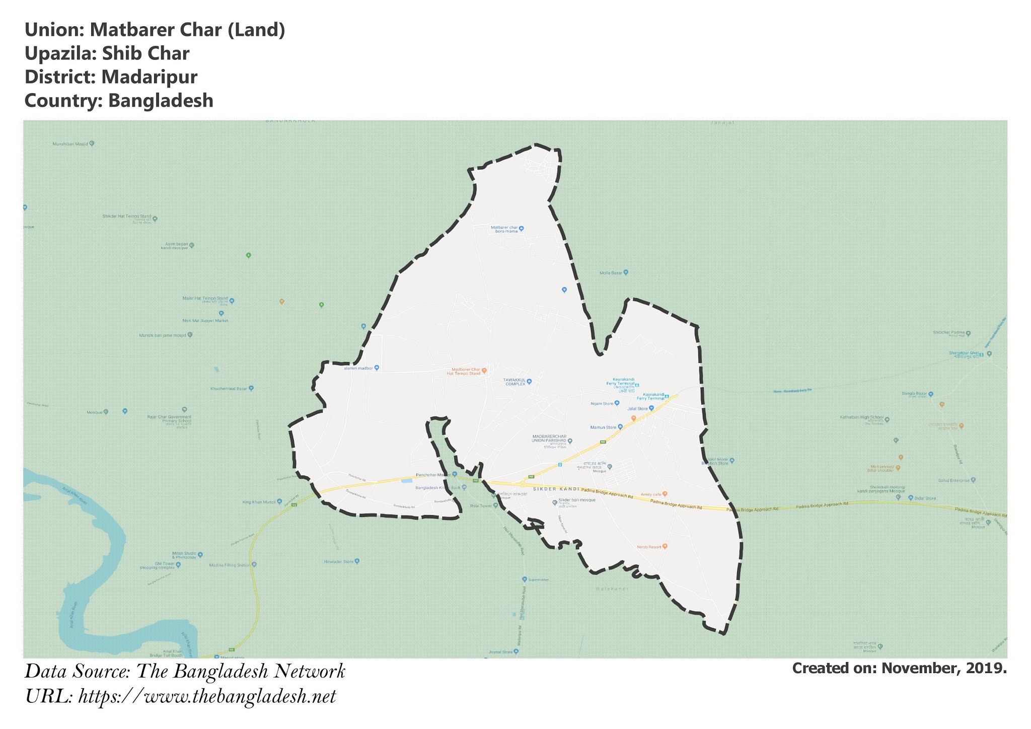 Matbarer Char Union, Madaripur