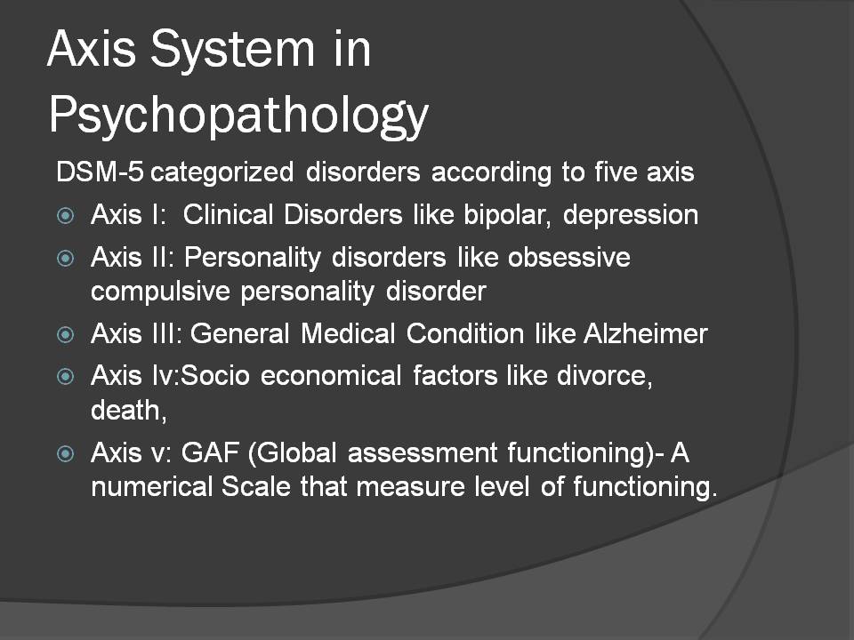 Biopsychosocial Model And Axis system in Psychopathology - Health with ...