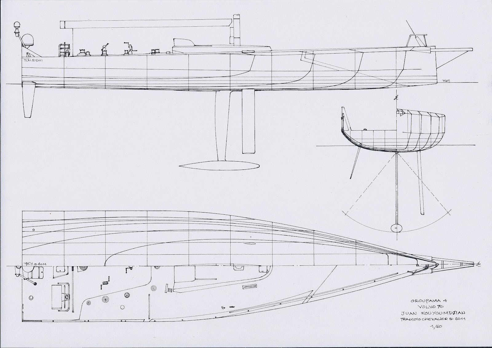 Chevalier Taglang: VOLVO OCEAN RACE - YACHT DRAWINGS - DESIGN EVOLUTION ...