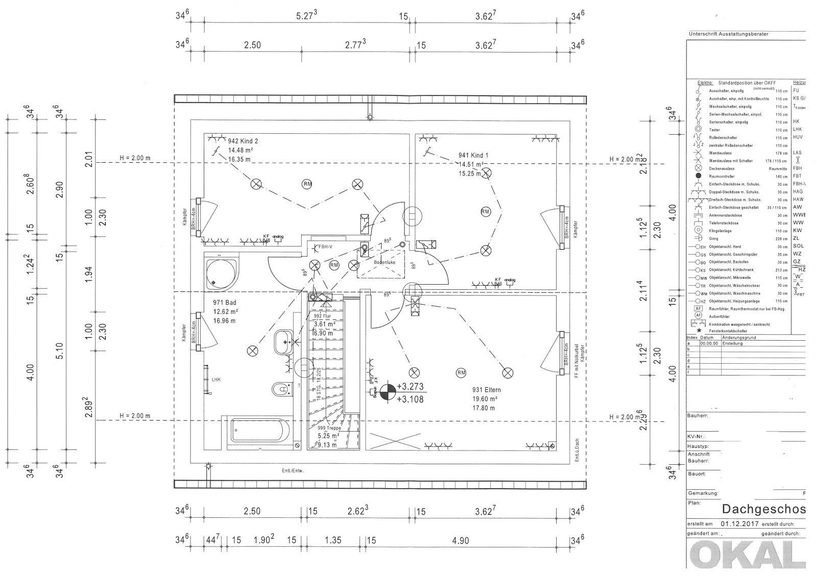 Hausbau mit Okal - Baublog Hessen, RTK: Elektroplanung hat begonnen