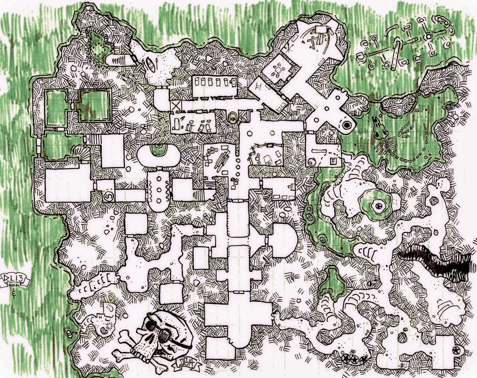 Dungeon of Signs: Dungeon of 1,000 Coppers - A Map