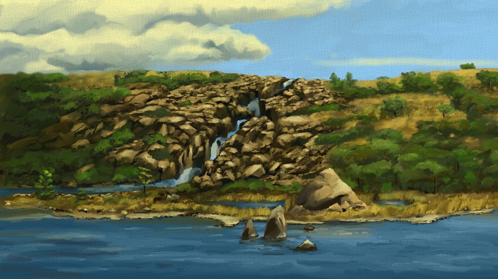 Secret Landscapes: Falling River