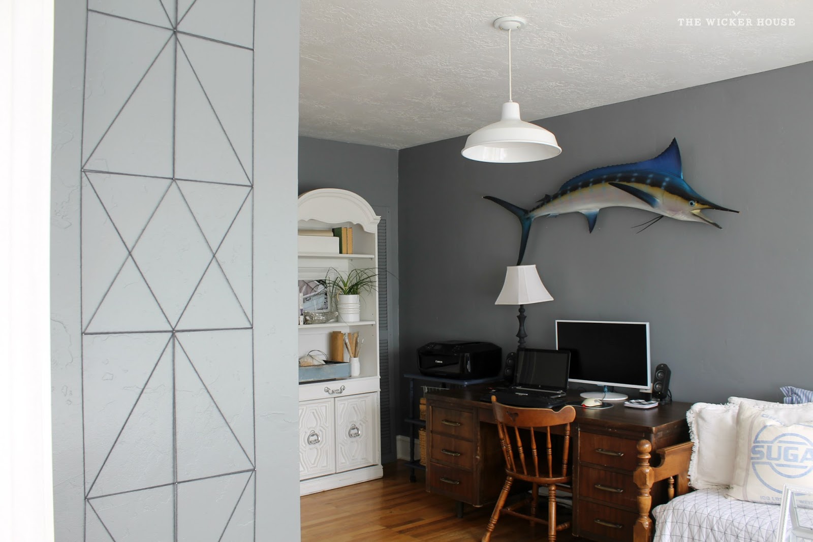 String Art On My Office Wall - City Farmhouse by Jennifer O'Brien