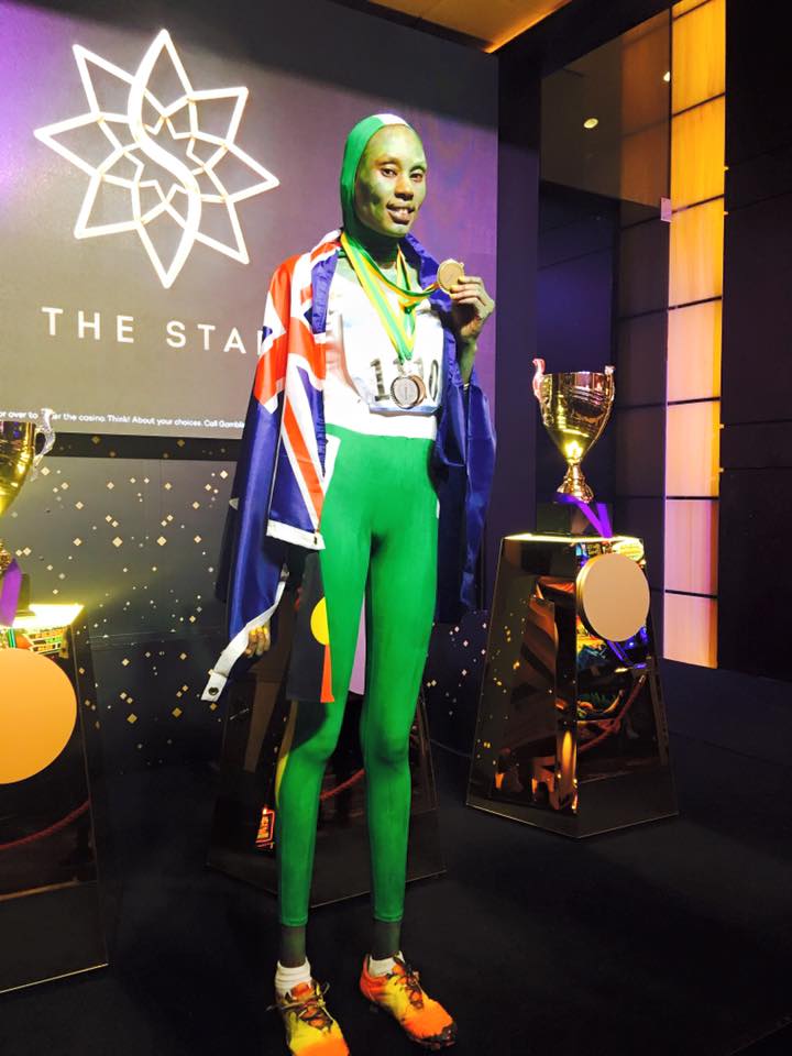 Roving Performers Australia: Cathy Freeman Lookalike Human Statue
