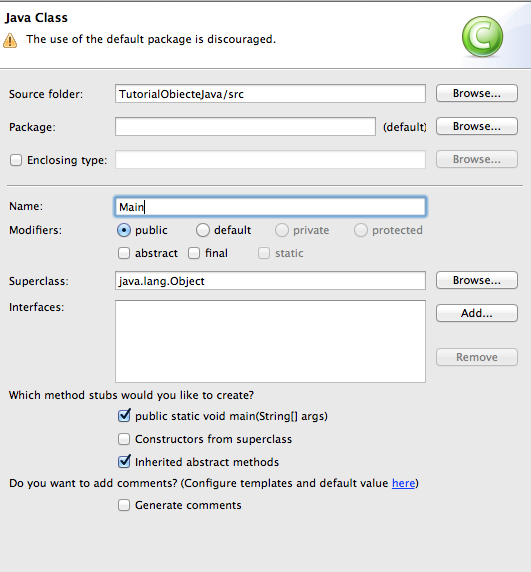 {tutoriale pe cod}: Programare orientată pe obiecte: Java - pachete, clase, metode și proprietăți