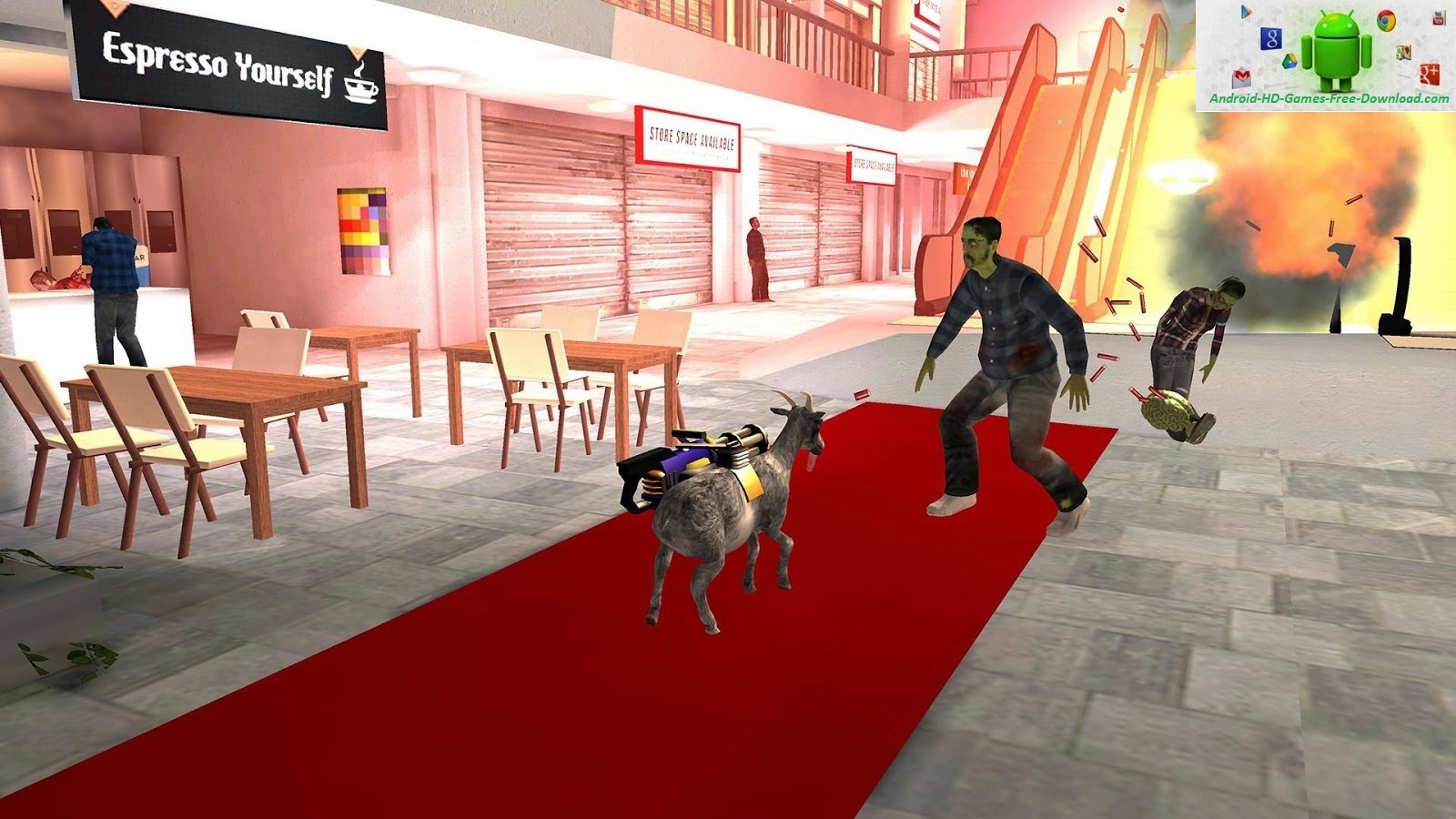 free game mods: Goat Simulator GoatZ APK+DATA