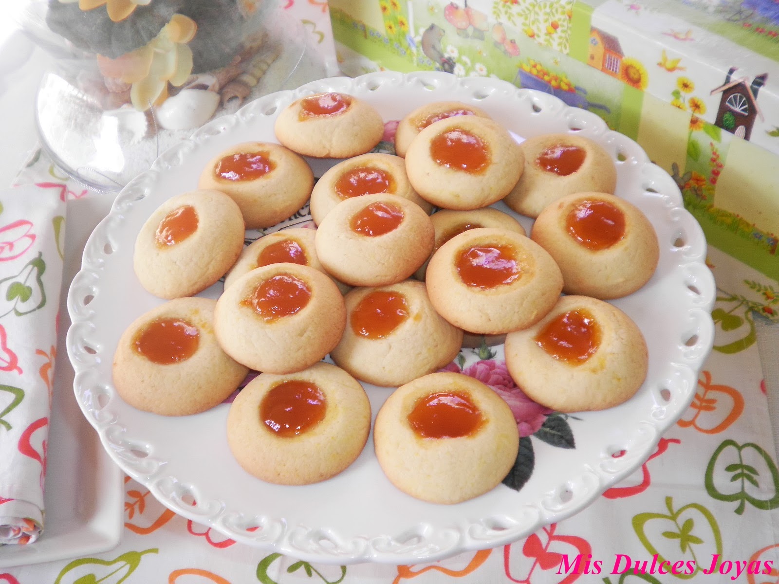 Galletas - gotitas de mermelada [Mis Dulces Joyas / blog de repostería ...