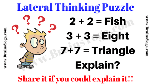 Lateral Thinking Picture Puzzle with Answer