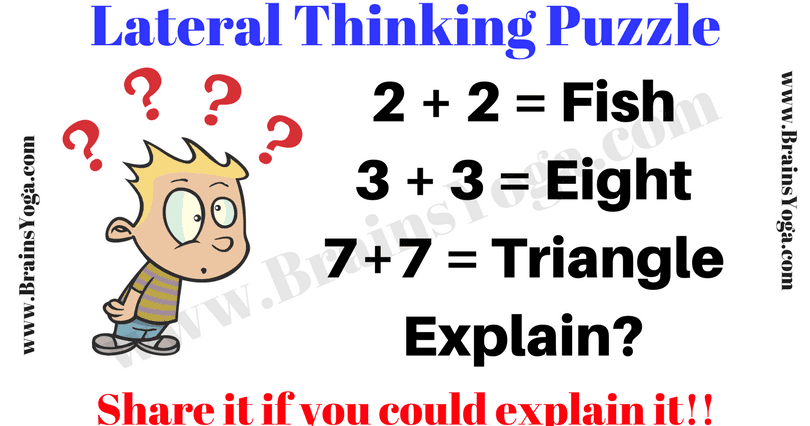 Lateral Thinking Picture Puzzle with Answer