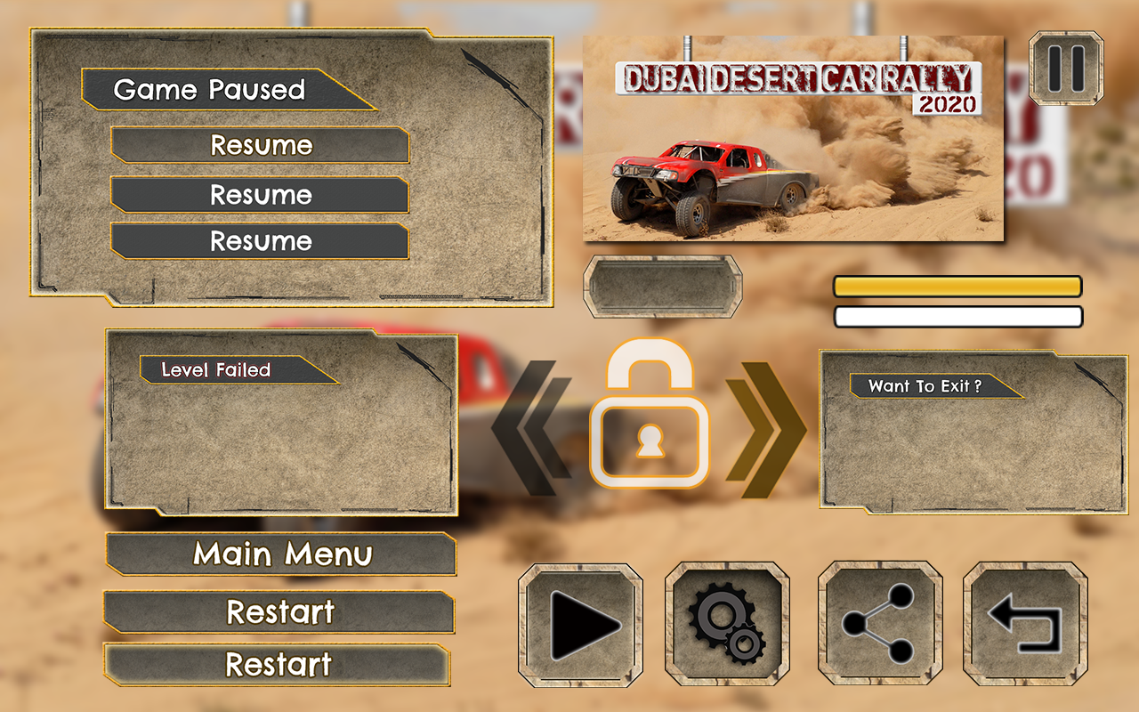 SanwalAf (Game UI and GUI Designer): Mobile Game UI Designs
