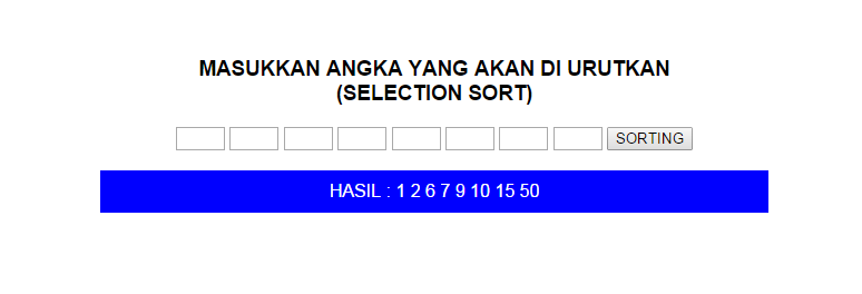 Tutorial Membuat Program Sorting Menggunakan PHP Tutorial Membuat Program Sorting Menggunakan PHP