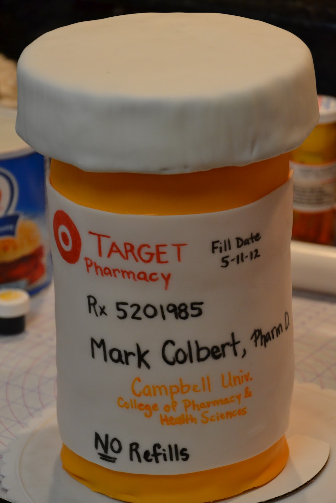 Much Ado About Somethin: Mark's Graduation & The Pill Bottle Cake