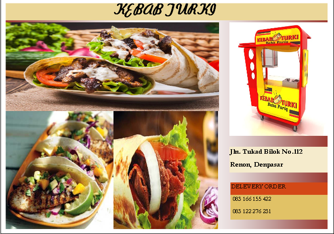 materi teknologi perkantoran: CONTOH BROSUR KEBAB