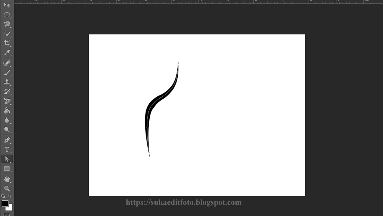 Suka Edit Foto: Tutorial cara membuat garis ujung lancip menggunakan ...