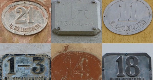 Pre-Soviet Street and Number Signs in Lviv
