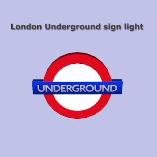 Simming in Magnificent Style: London Underground sign light