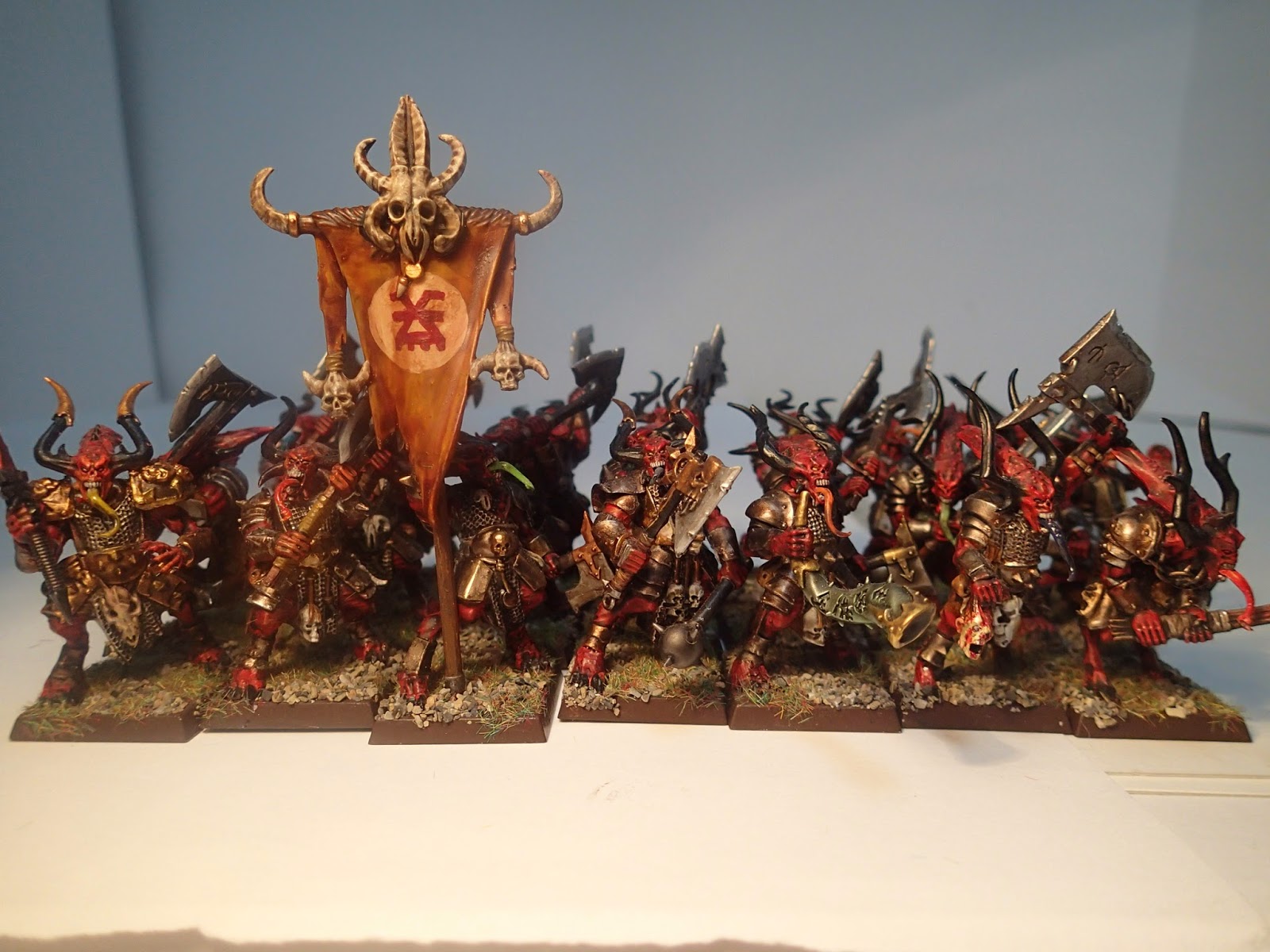 The Greater Army of Khorne: Converted Bloodletters from Beastmen Bestigors